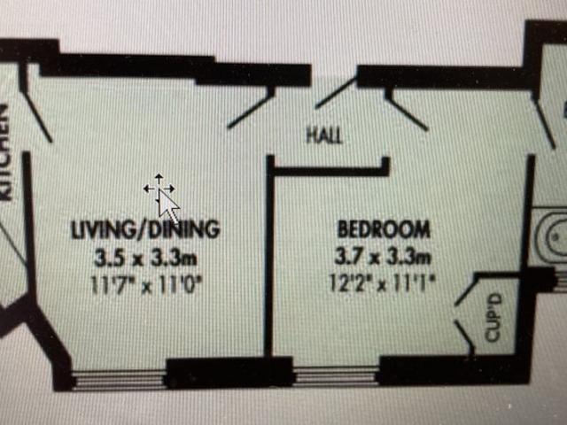 Marylebone 1 bed flat with porter
