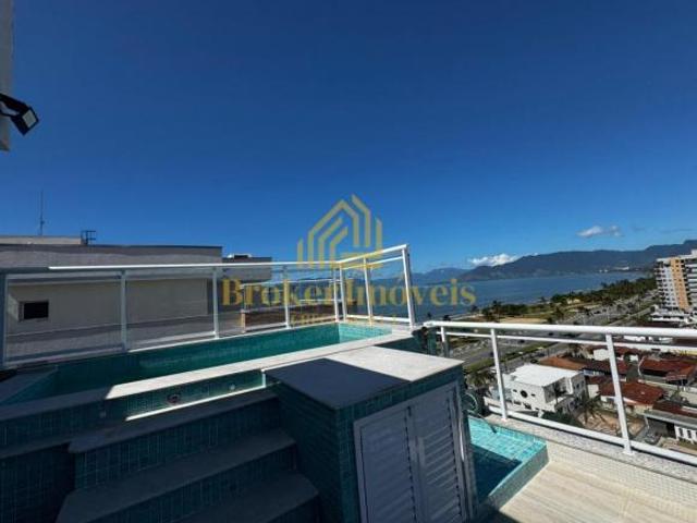 MARAVILHOSA COBERTURA DUPLEX COM VISTA PARA ILHABELA À VENDA NO CONDOMÍNIO CALABASAS NO BAIRRO DO IN