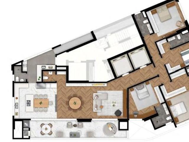 MARAVILHOSO APARTAMETO 4 SUÍTES 4 VAGAS COM VISTA PARA O PARQUE BARIGUI
