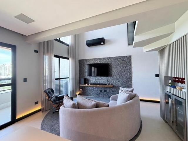 Maravilhoso loft à venda, porteira fechada, vista livre Jd Aquarius