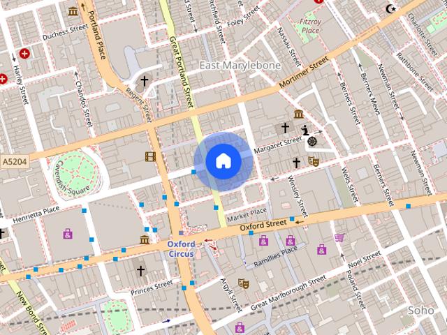 Margaret Street, Fitzrovia & Covent Garden