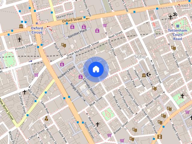 Marshall Street, Fitzrovia & Covent Garden