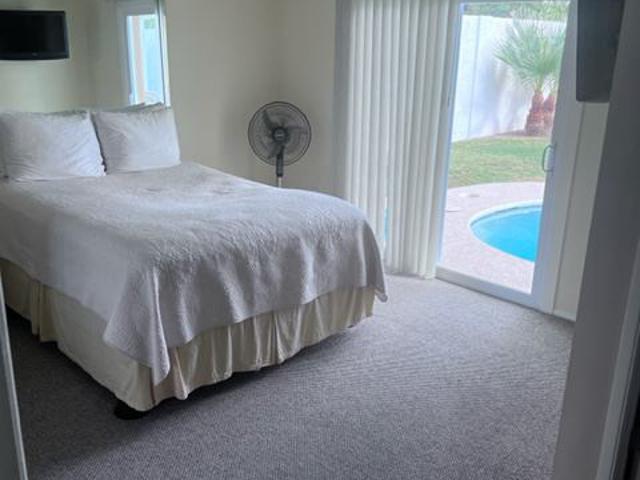 Master bedroom with private bath and entrance