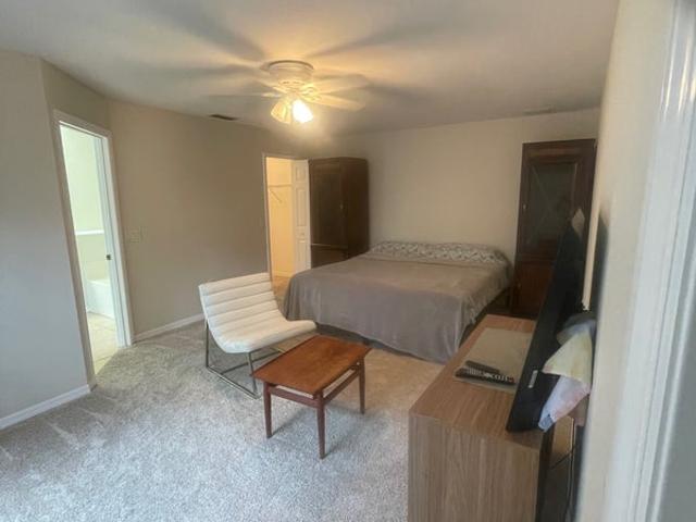 Master bedroom with private bathroom