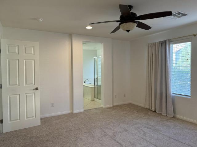 Master bedroom with private bathroom