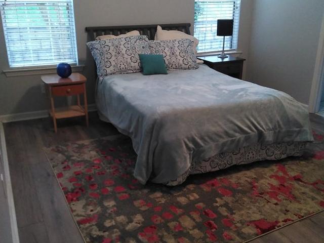 Master bedroom with private bathroom and walk in