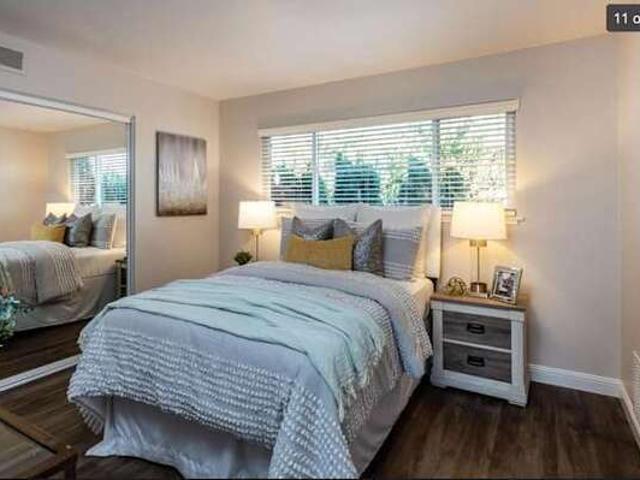 Master bedroom with shared bathroom