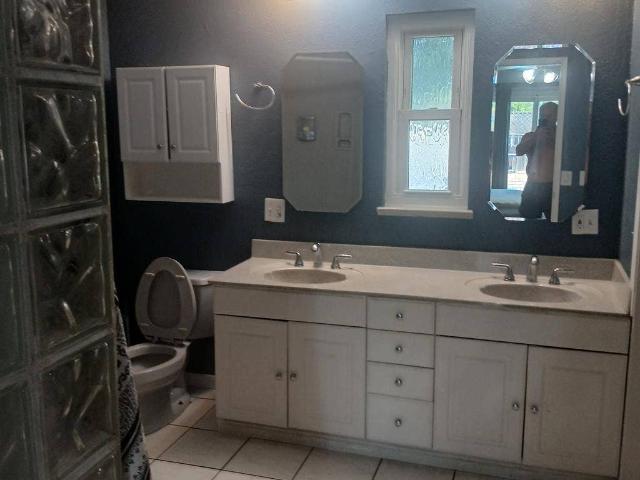 Master bedroom and bathroom