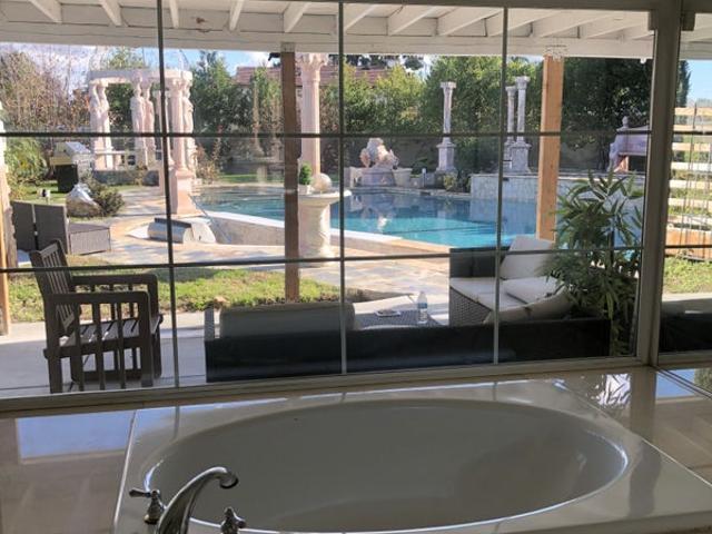 Master bedroom, master bath suite
