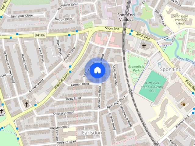 Melbourne Road, Earlsdon, Coventry, West Midlands, CV5