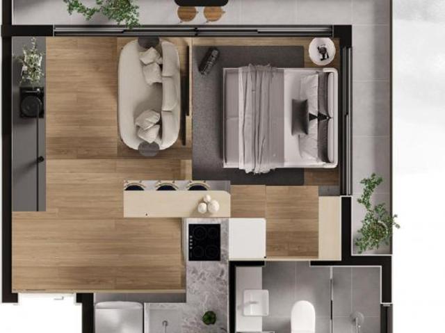 Melhor Localização de Curitiba Loft com 52,27m2 vista cinematográfica EXCLUSIVO