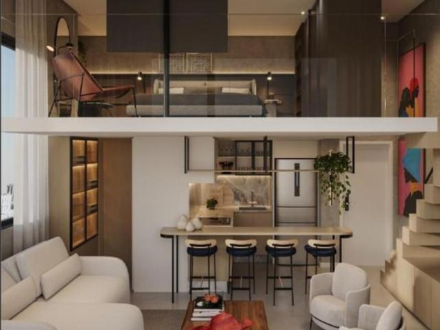 Melhor Loft Lançamento de Curitiba face norte vista livre 52m²