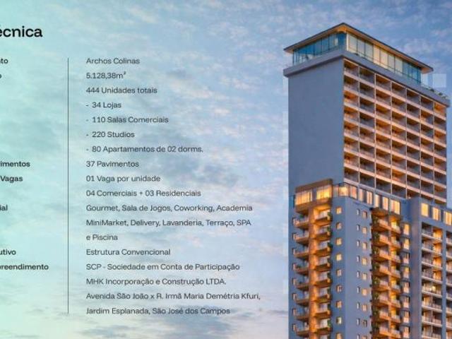 Melhor valor da região no Jardim das Colinas: Studio 31m², excelente localização, ideal para AIRBN