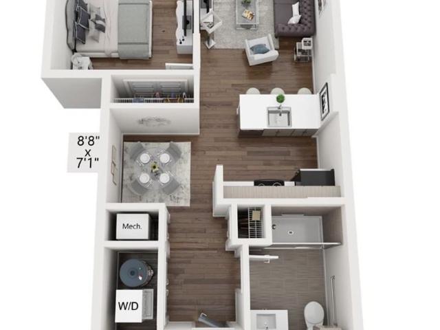 Meridia On Westfield 2 Bedroom Apartment for Rent at 240 W Westfield Ave, Roselle Park, NJ 07204