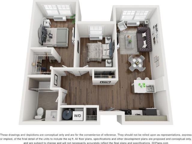 Meridia Transit Plaza 1 Bedroom Apartment for Rent at 1 W Dickerson St, Dover, NJ 07801