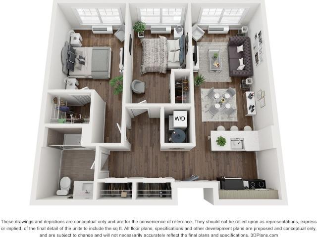 Meridia Transit Plaza 1 Bedroom Apartment for Rent at 1 W Dickerson St, Dover, NJ 07801