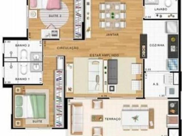 MERIDIAN BARRA FUNDA 94m² R$ 1.350.000,00 MOBILIADO!