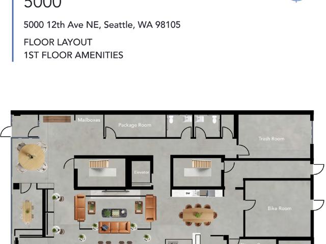 Metro 5000 Apartments | Furnished Student Housing in Seattle U 1 Bedroom Apartment for Rent at 5000 12th Ave Ne, Seattle, WA 98105 University District