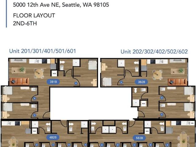 Metro 5000 Apartments | Furnished Student Housing in Seattle U 4 Bedroom Apartment for Rent at 5000 12th Ave Ne, Seattle, WA 98105 University District