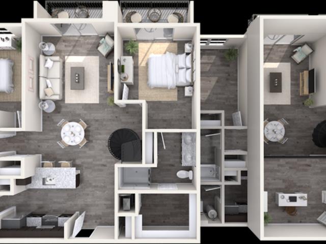 Metro 101 2 Bedroom Apartment for Rent at 2157 E Apache Blvd, Tempe, AZ 85281