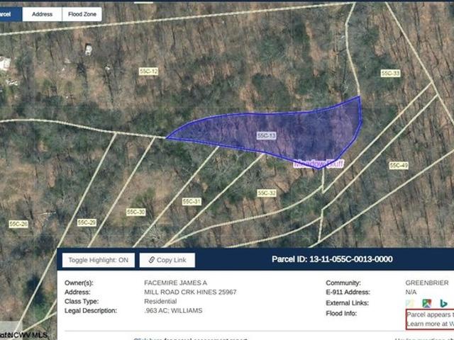 Mill Creek Rd, CharmcO, WV 25958