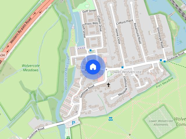 Mill Road, Wolvercote, Oxford, Oxfordshire, OX2