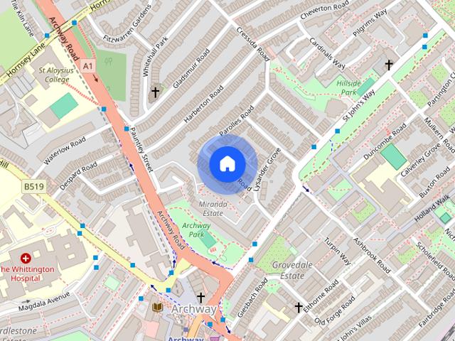 Miranda Road, N19, Archway, London, N19