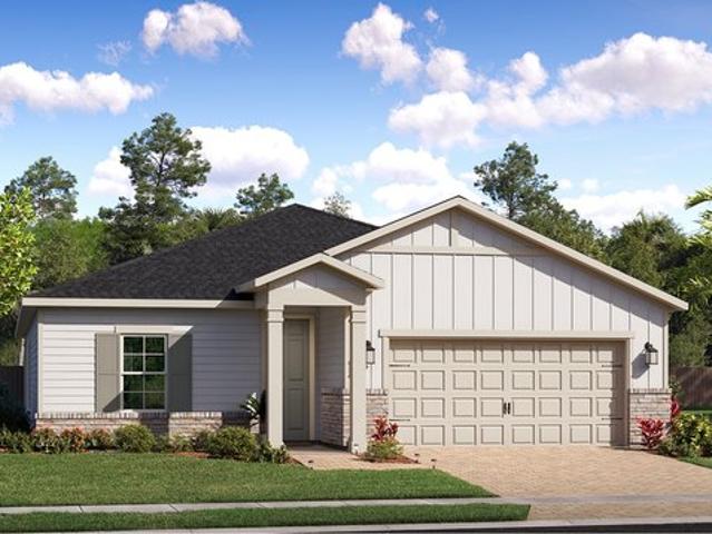 Montego 3 Car Garage Plan Tributary Lakeview at Tributary 60's Community