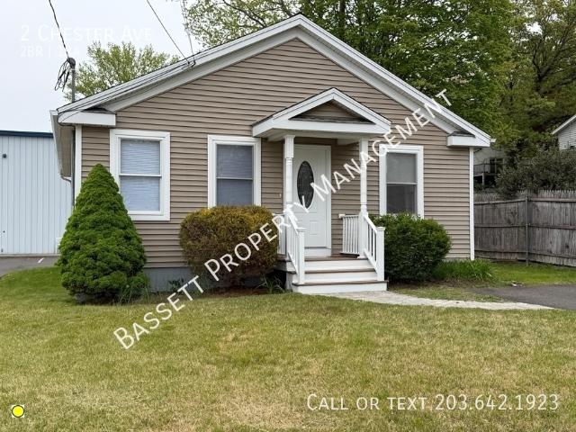 Modern 2BR Single Family Home at 2 Chester Ave – Central AC & Low Cost Wallingford Electric!