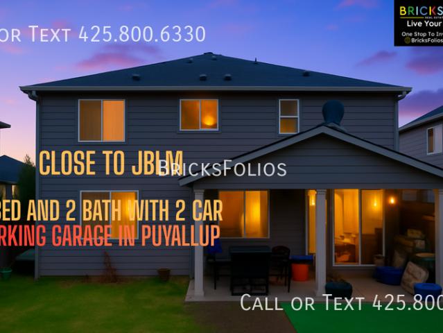 Modern 4 Bed + Chef's Kitchen + Covered Patio in Puyallup!