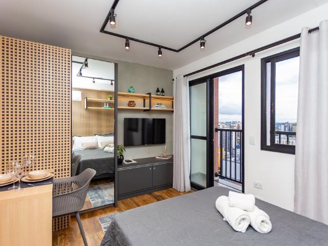 Modern and Decorated Studio in Curitiba