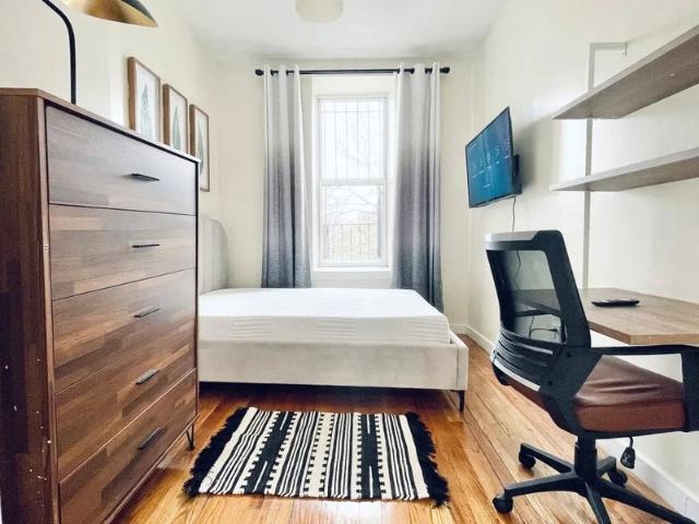 Modern Bedstuy Room with HDTV near Manhattan