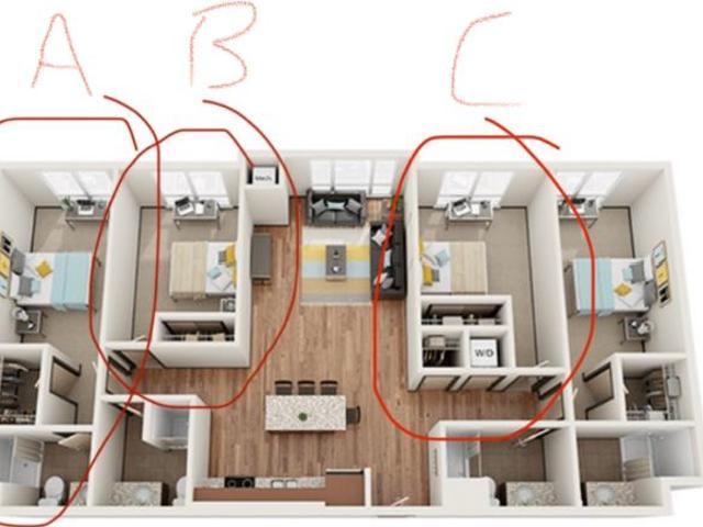 Modern _Bedroom Furnished Apartment Near the Univ