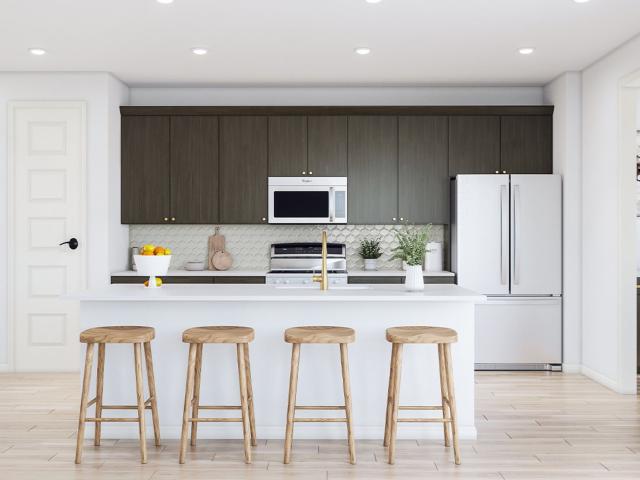 Modern End Unit: 2 Story Home with Unfinished Basement