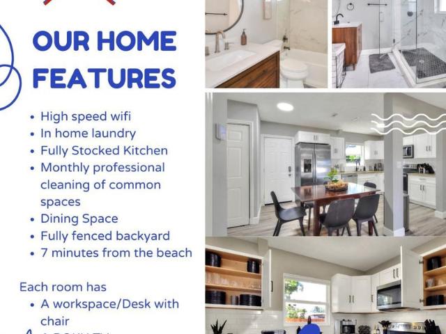 Modern Home with Backyard – Workspaces, Mini Frid