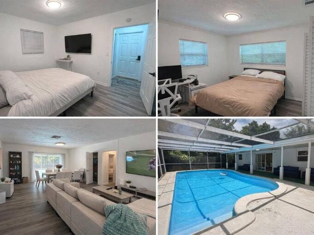 Modern Miami Pool House: Rooms