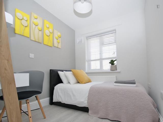 Modern single bedroom in residential Ealing Has a Room