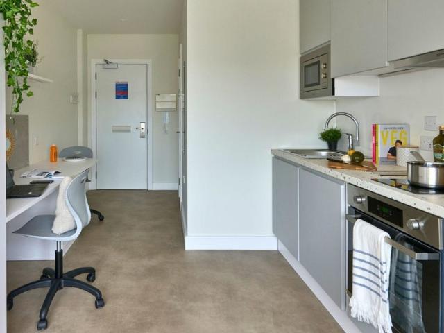 Modern studio in student accommodation