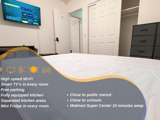 Modern Rooms w 4K Smart TVs & Private Baths — Newl