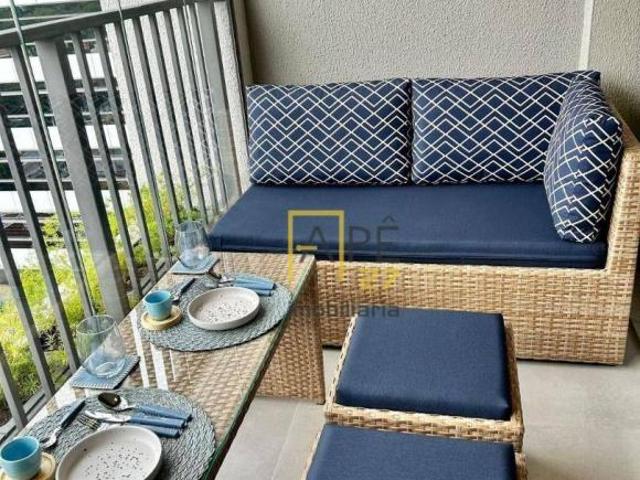 Moema apartamento de 30 metros 1 dormitório Pronto para morar Mobiliado