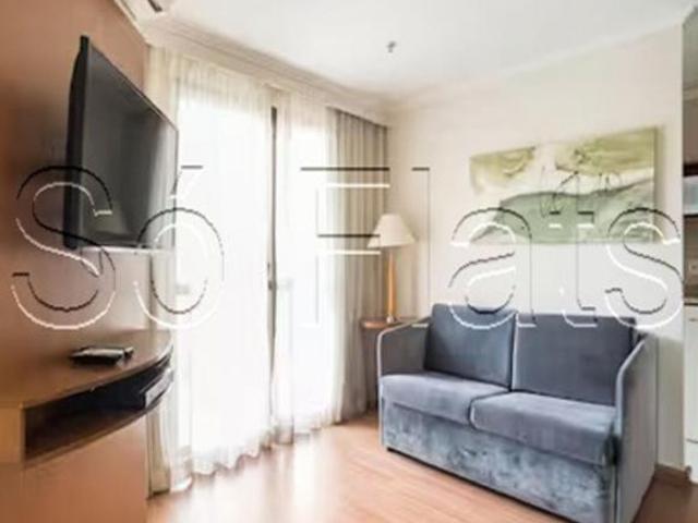 More no centro financeiro da Vila Olímpia | Flat amplo com serviços e lazer completos