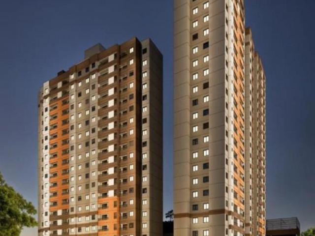 More 300 do shopping Taboão 2 dormitórios com vaga livre e lazer completo