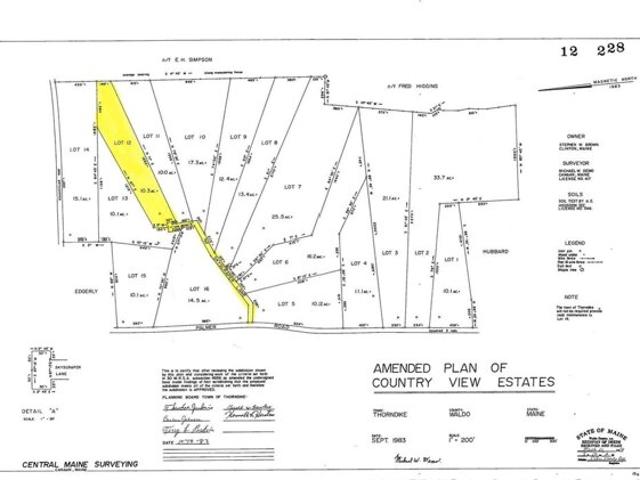 Moulton Hill Ln Lot,thorndike, Plot For Sale