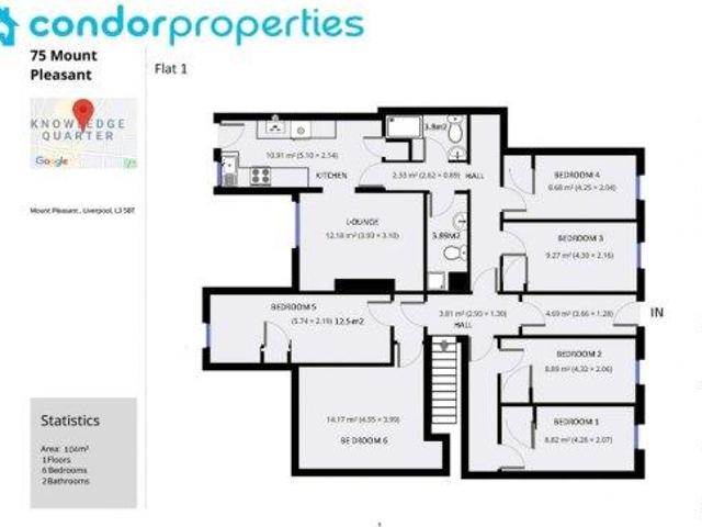 Mount Pleasant 6 bed house share to rent £3,120 pcm £720 pw