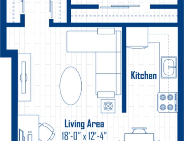 Move in ready beautiful 1 bedroom apartment!