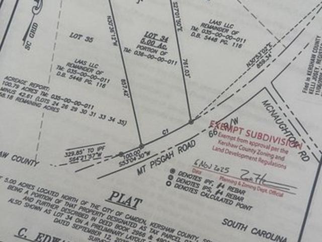 MT Pisgah Rd, Kershaw, SC 29067