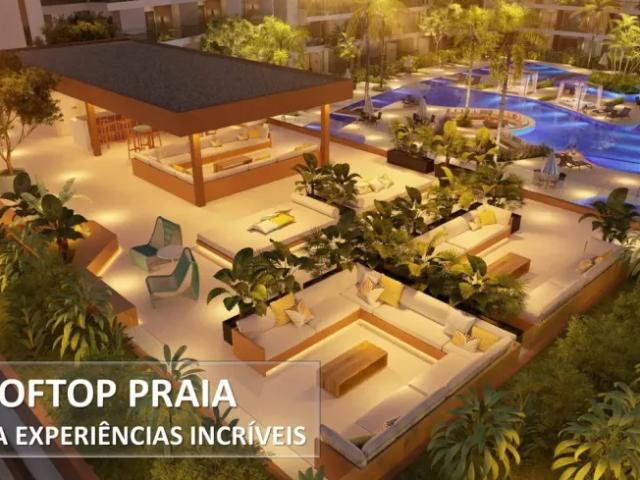 Muro alto mini resort. Flat com 29m² com lazer completo e proposta aquaventura