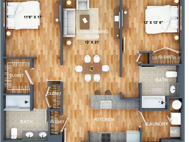 MV Broadway WSL, LLC 2 Bedroom Apartment for Rent at 1 Bridge Ave, Red Bank, NJ 07701 Red Bank