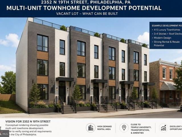 N Th St, Philadelphia, Plot For Sale
