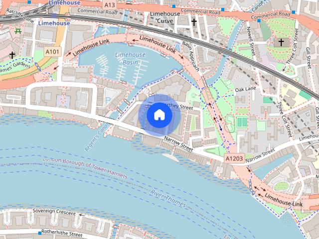 Narrow Street, Limehouse, London, UK, E14